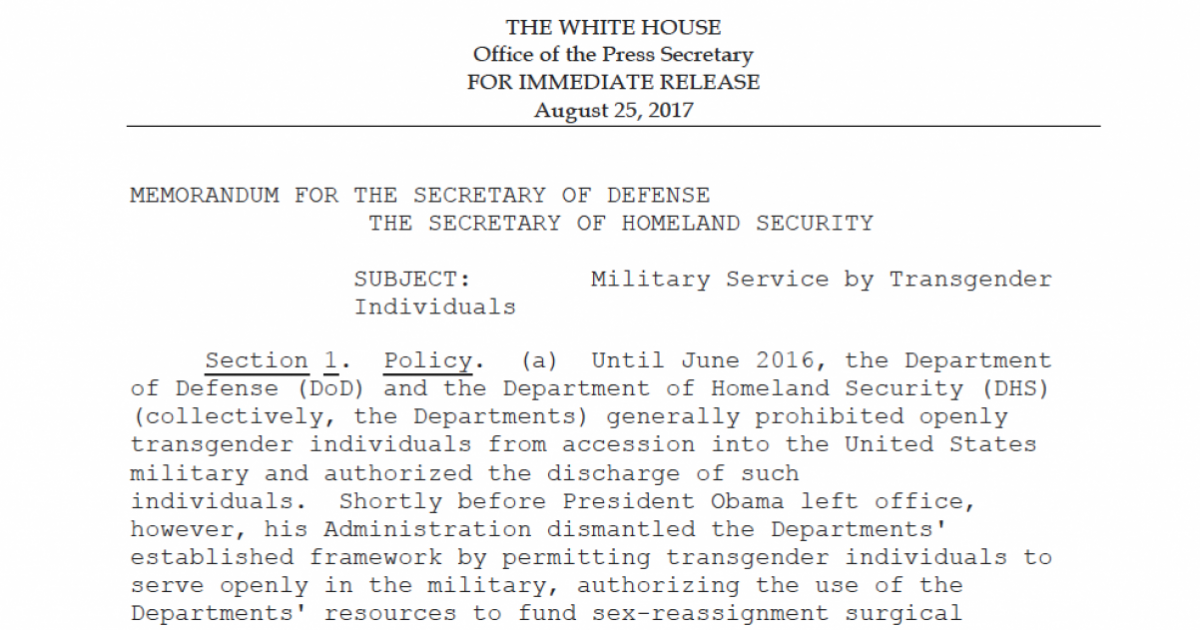 Memorandum for the Secretary of Defense the Secretary of Homeland ...